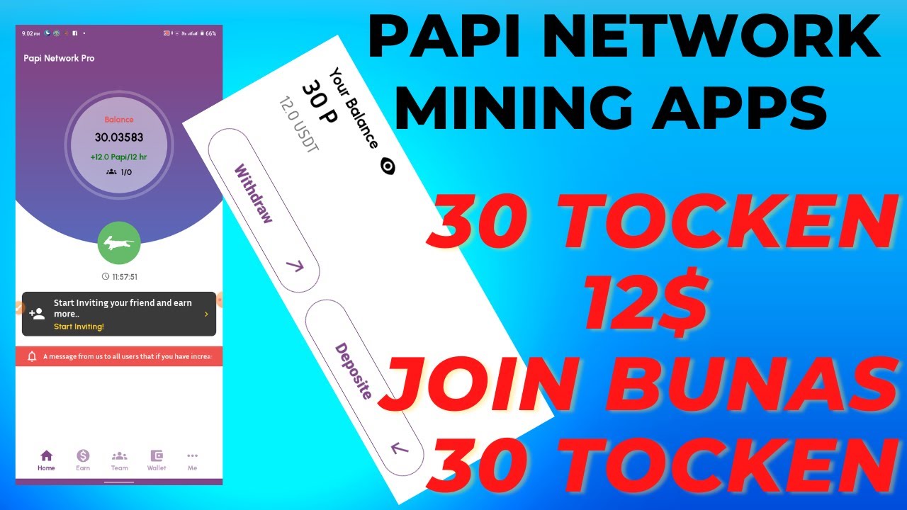 New Mobile Mining App || PaPi Network || Withdrawal Available || 30 Token 12$ || Join Bunas 30 T ...