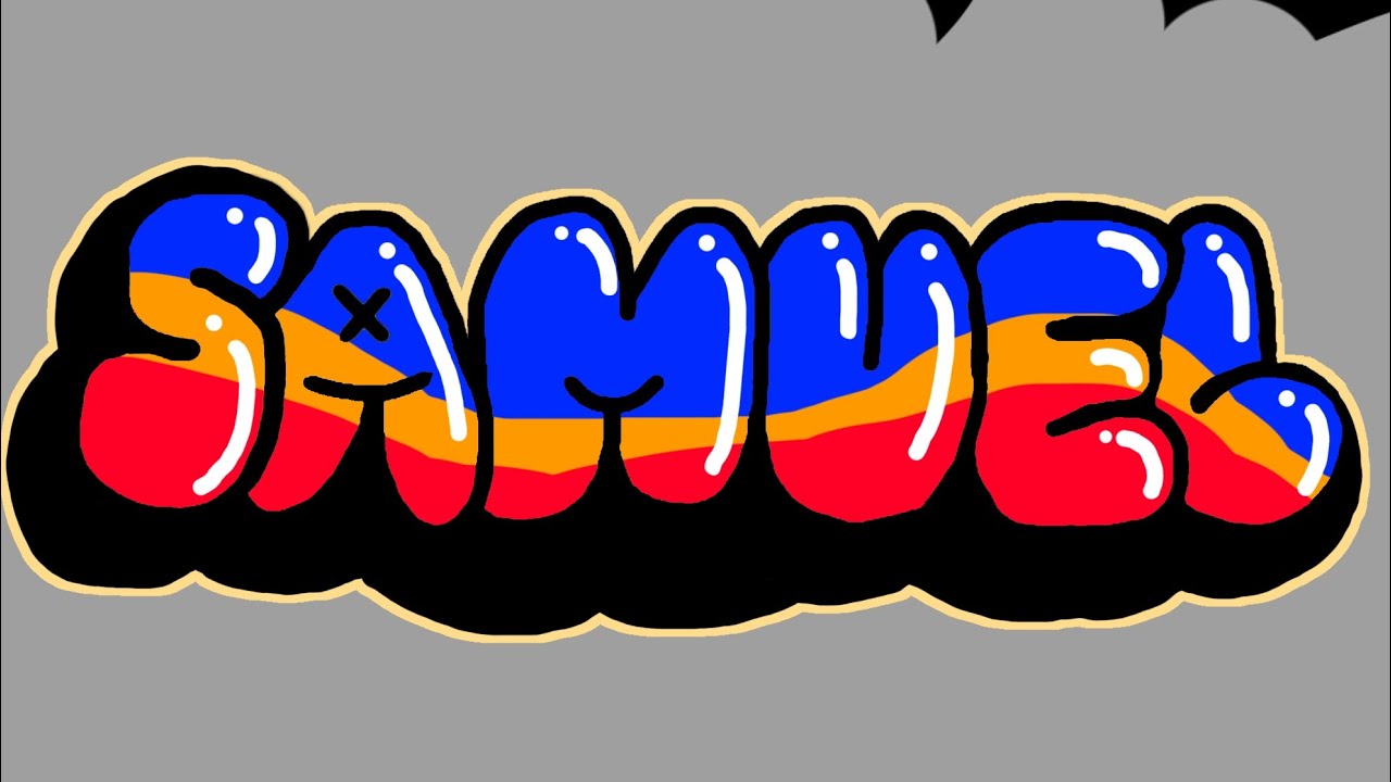 grafite com nome Samuel - YouTube