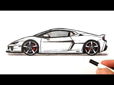 Как нарисовать Ламборгини Темерарио