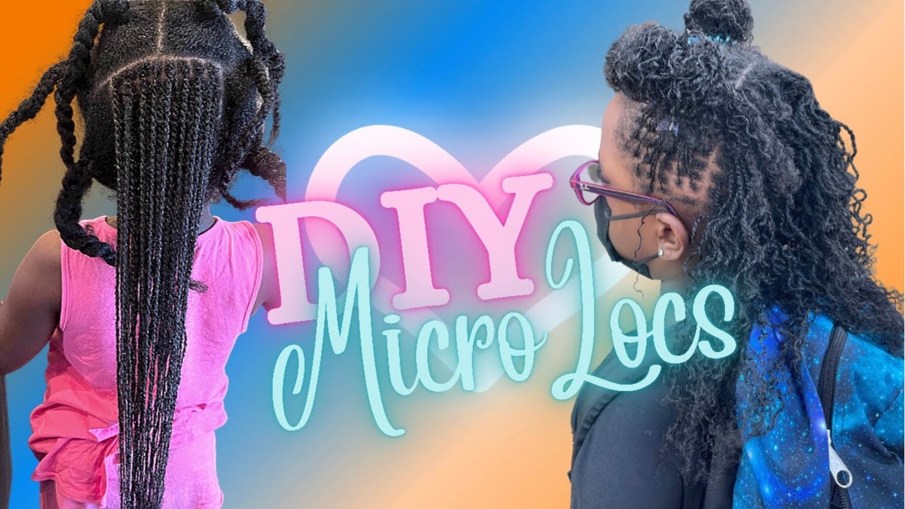357 DIY Microlocs Install Process | 16 Inch Type 4b 4c Hair | Mother ...