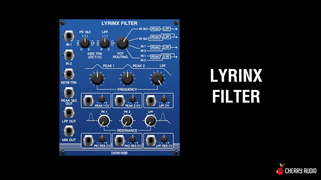 Cherry Audio Voltage Modular: Lyrinx Filter - YouTube