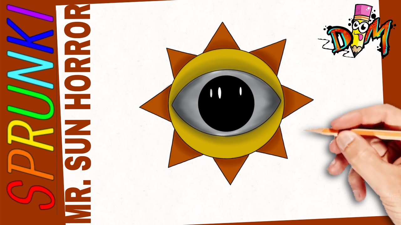 Como Dibujar a MR. SUN HORROR de SPRUNKI INCREDIBOX | paso a paso | how ...