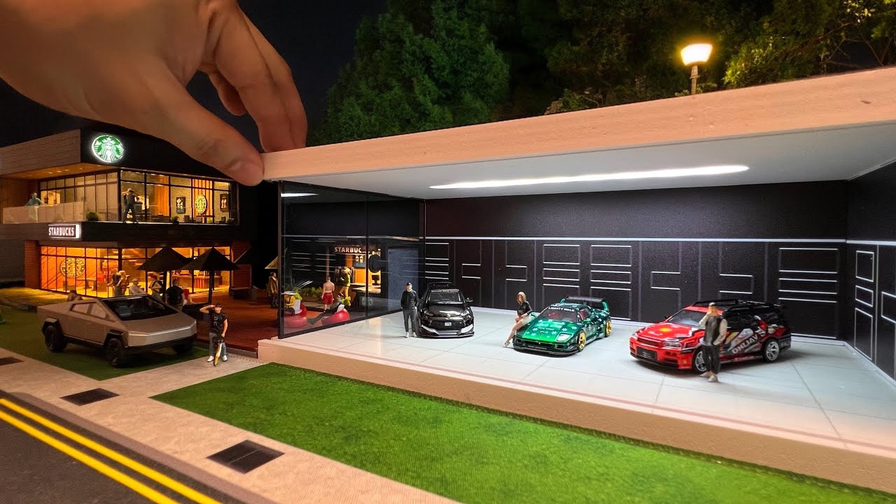Modern Car Showroom 1/64 Diorama | Hotwheels Diorama - YouTube