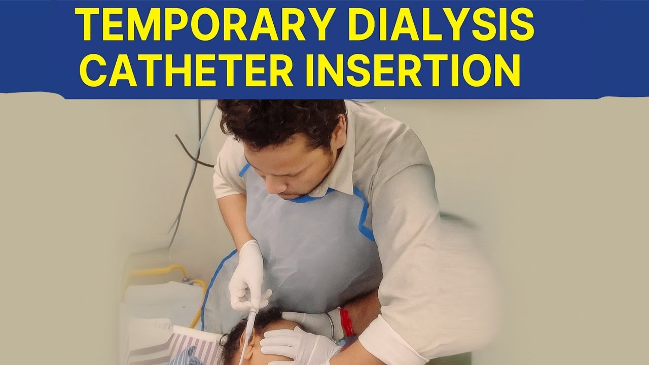 Inserting a Temporary Dialysis Catheter (How It's Done) - YouTube