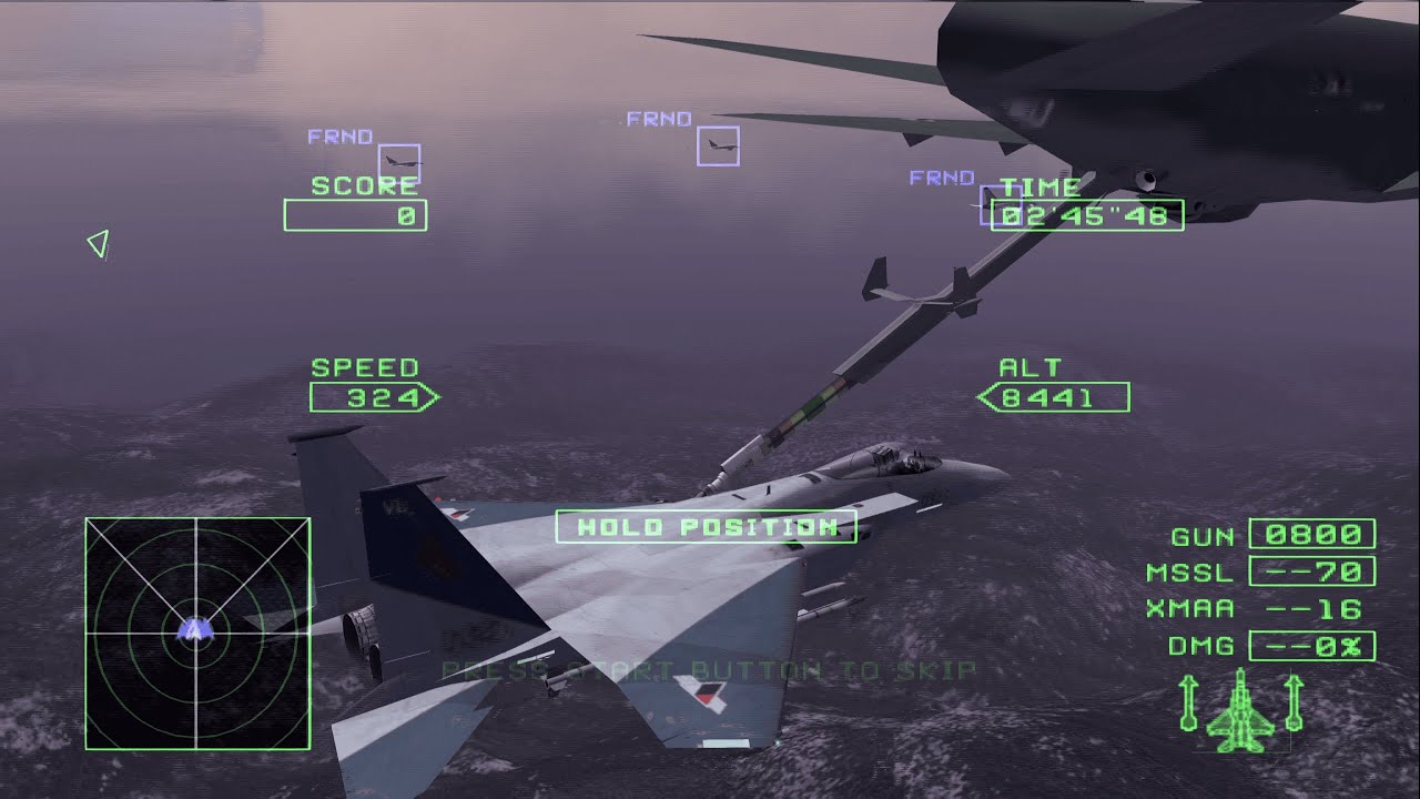 Ace Combat Zero, Mission 17, The Valley of Kings, Hard (cockpit view ...