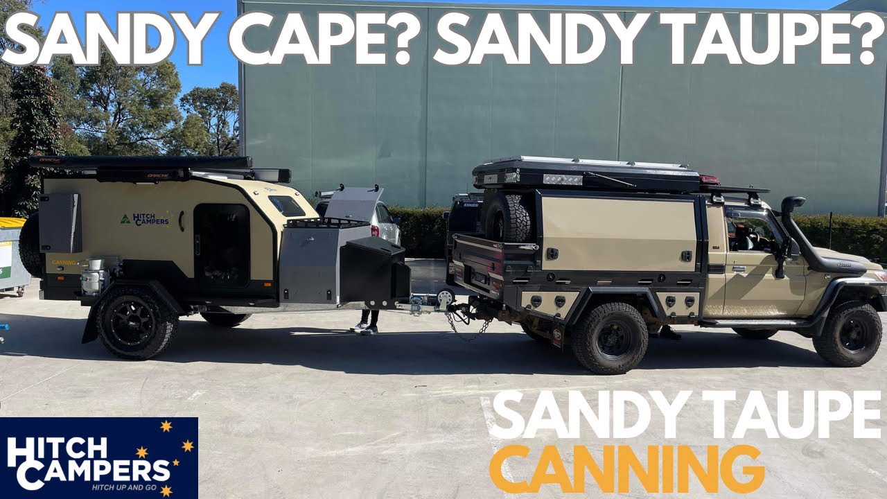 Sandy Cape? Sandy Taupe? Ultimate Landcruiser 79 Camper Trailer - YouTube