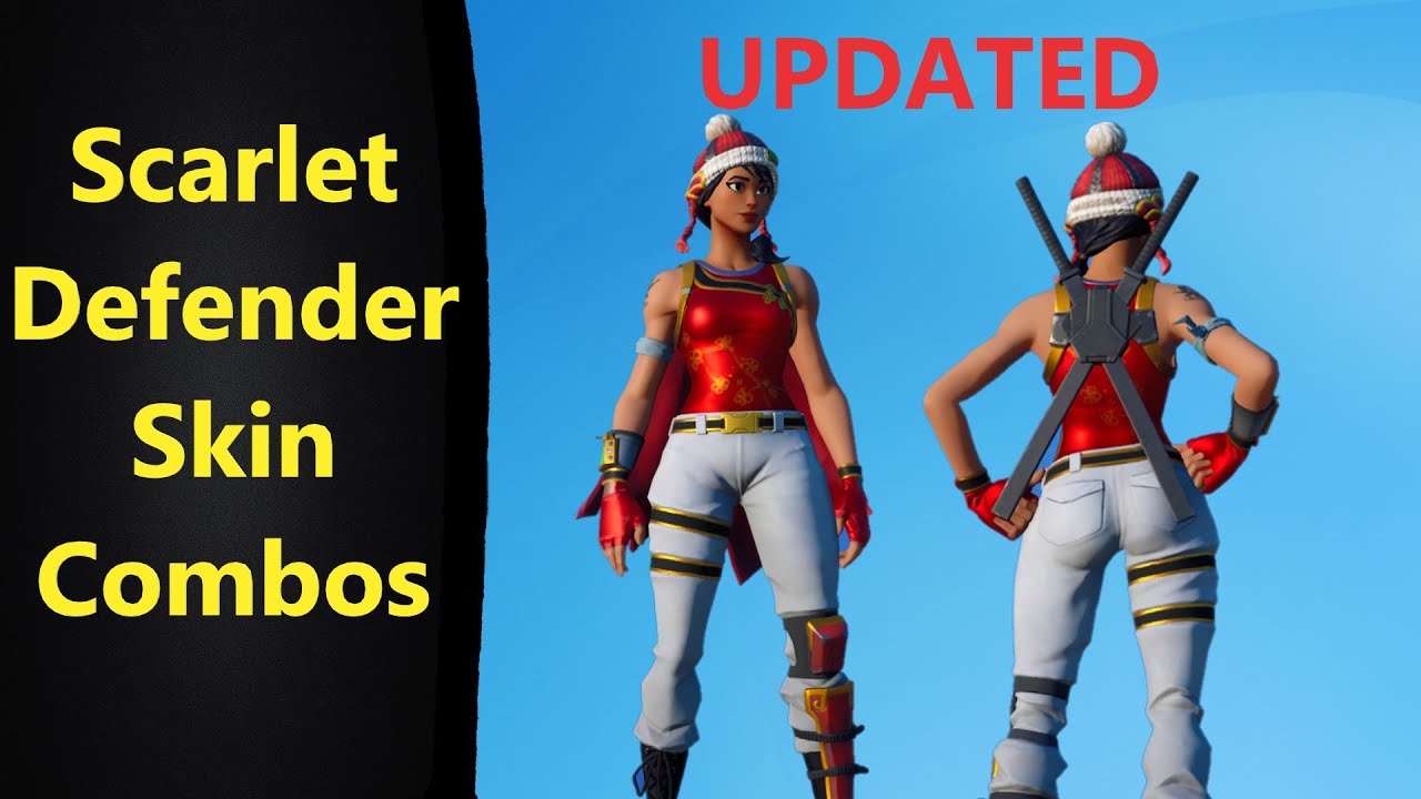 *UPDATED* Scarlet Defender Skin Combos in Fortnite - YouTube
