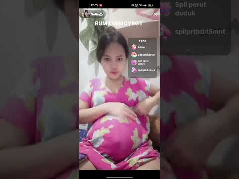 HOT!! Bumil Cantik Live Tiktok Pamer Perut  #bumil #pregnant #live #tiktok #viralvideo #