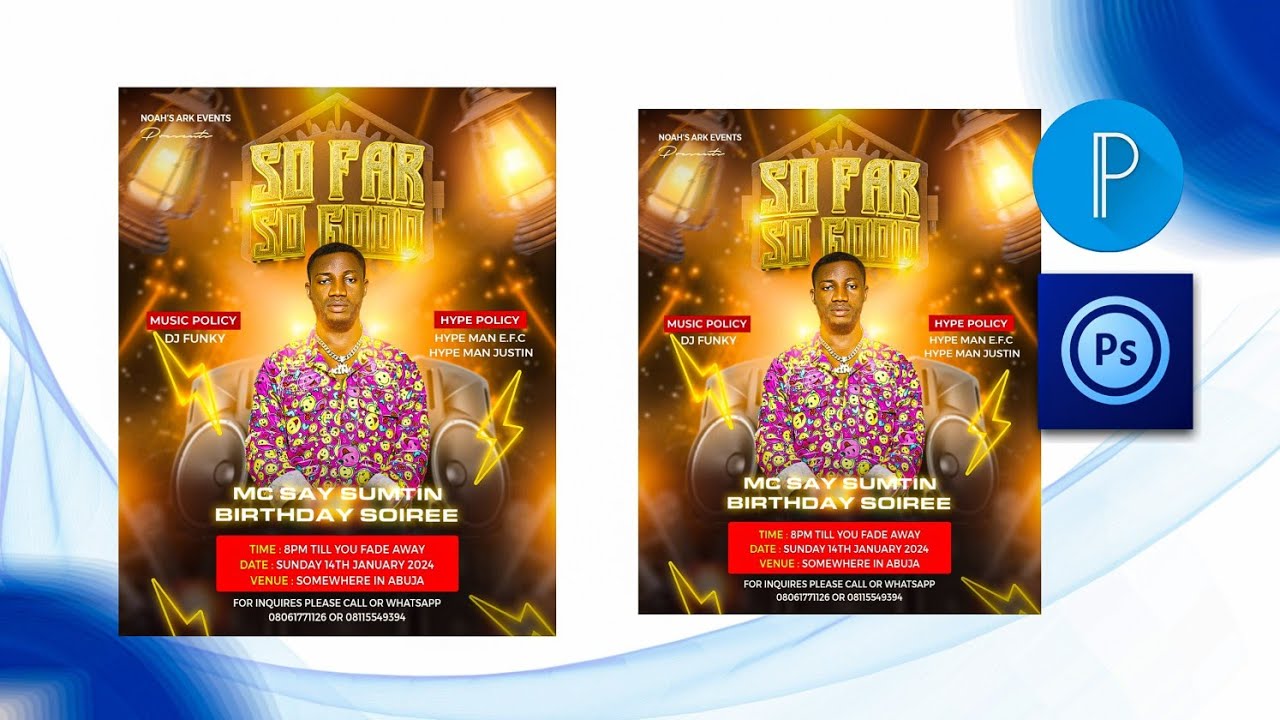 Design Eye-Catching Party Flyers: Pixellab ps touch Tutorial for Stunning Flyers # ...