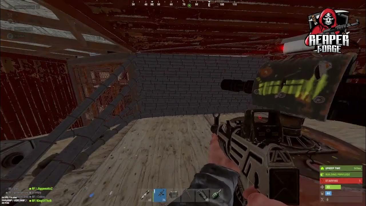 NEW RUST MINIGUN IN A TURRET #fyp #rust #rustclips #gamingvideos - YouTube