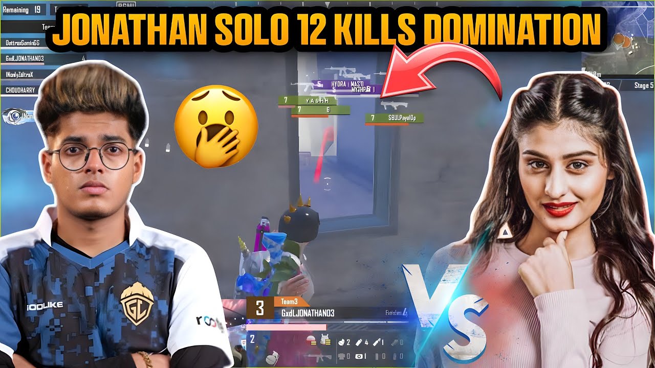 Jonathan solo 12 kills domination 🤣 | Jonathan back in his prime form ☄ ...