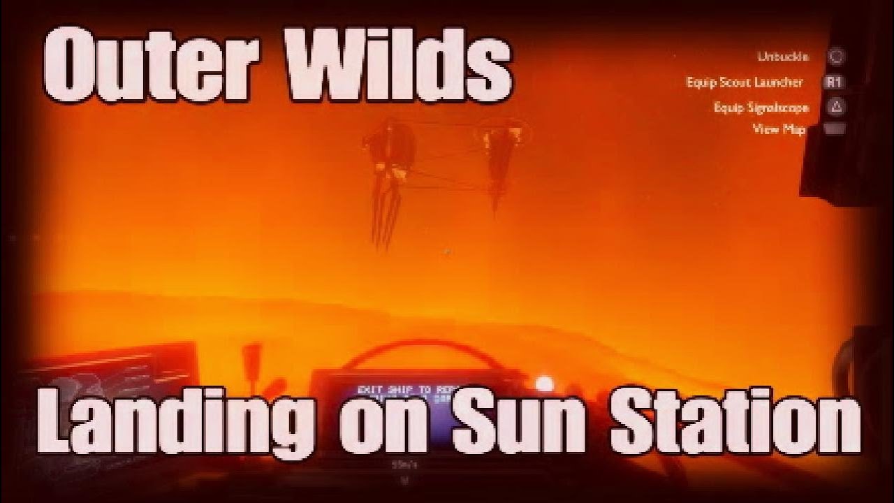 Outer Wilds | Landing on Sun Station - YouTube