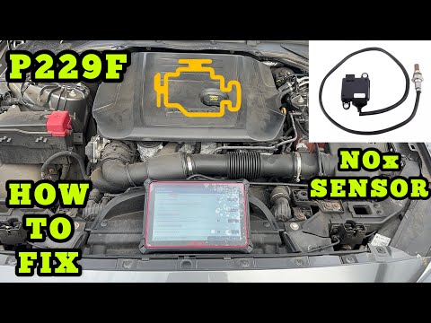 Jaguar XE XF P229F NOx Sensor Circuit Range Performance Bank 1 Sensor 2