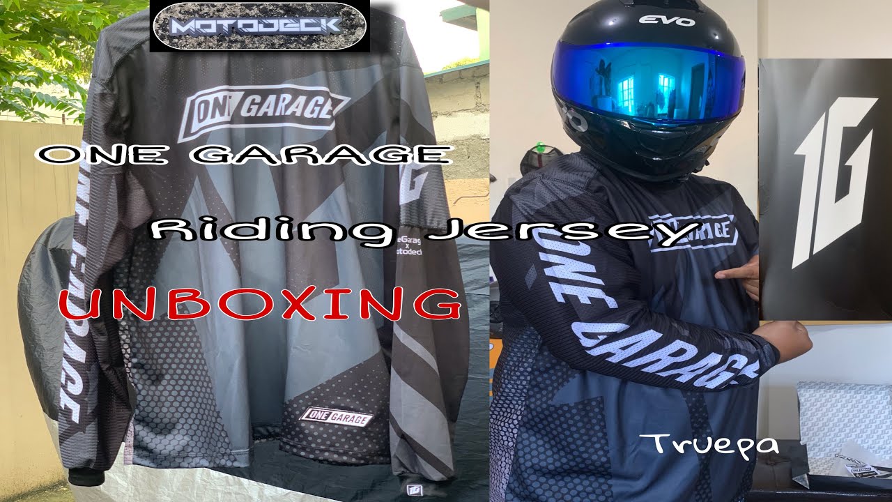 UNBOXING ONE GARAGE RIDING JERSEY (1G) | Merch ni truepa Motodeck ...