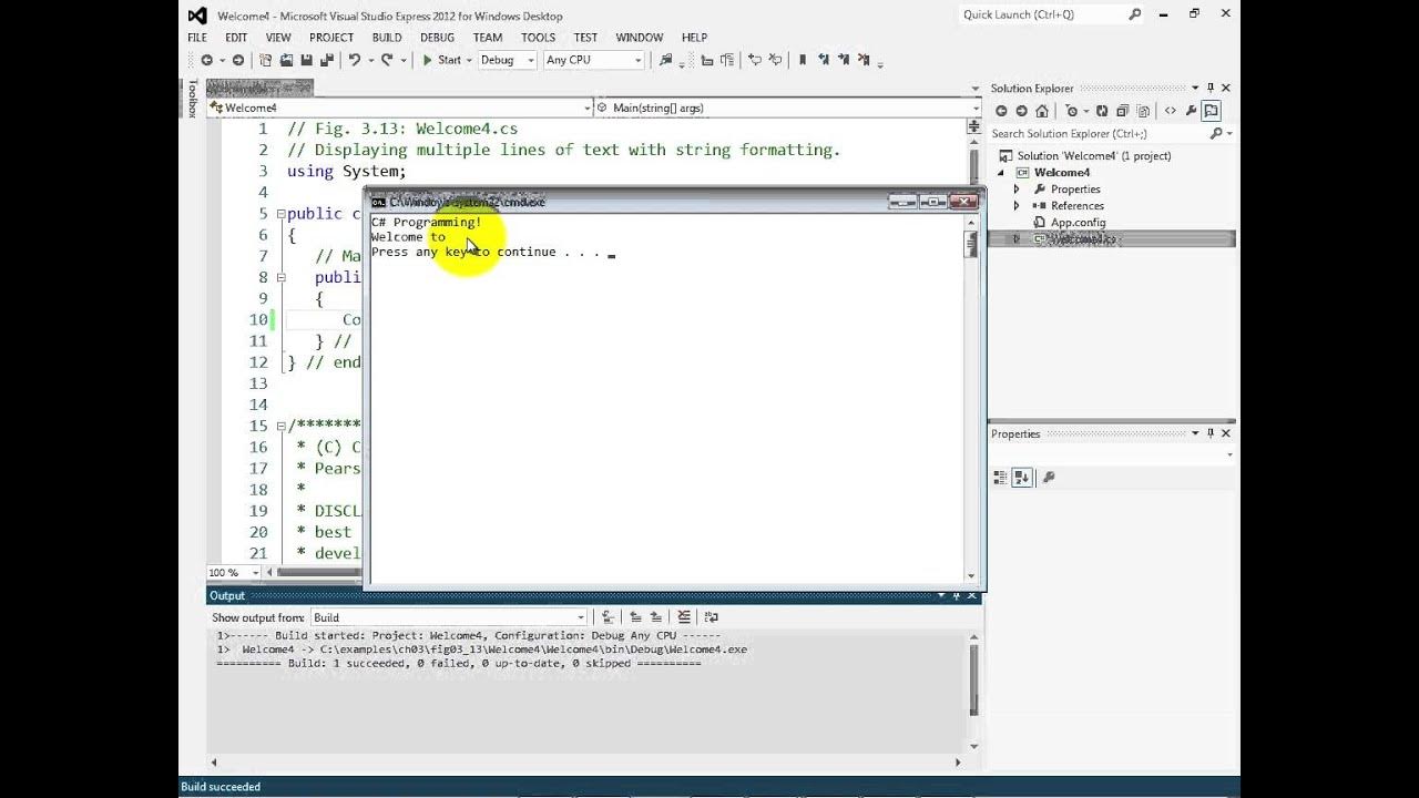 lesson03 05 Formatting Text with Console Write and Console WriteLine - YouTube