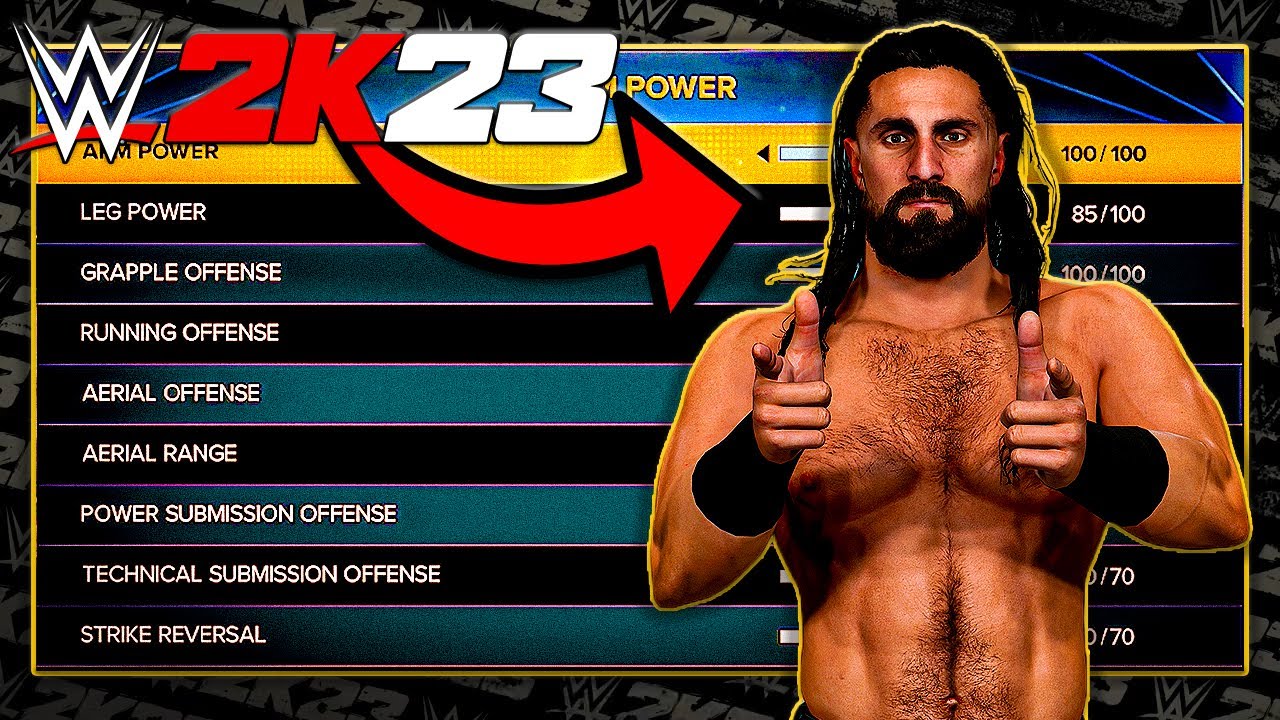 WWE 2K23 - How To Adjust Attributes - YouTube