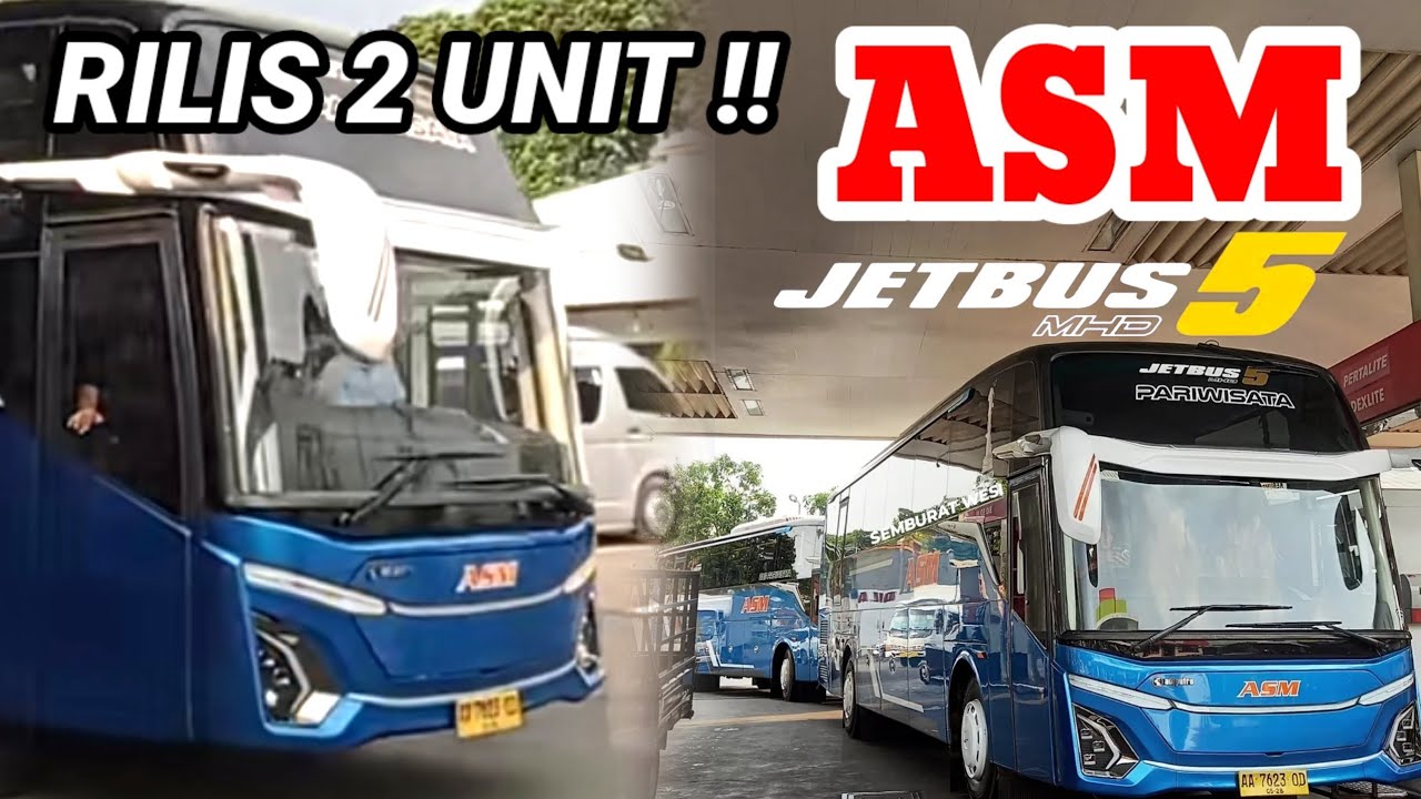 Rilis 2 Unit !! ASM Trans Jetbus 5 MHD Hino RK 280 Karoseri Adiputro ...