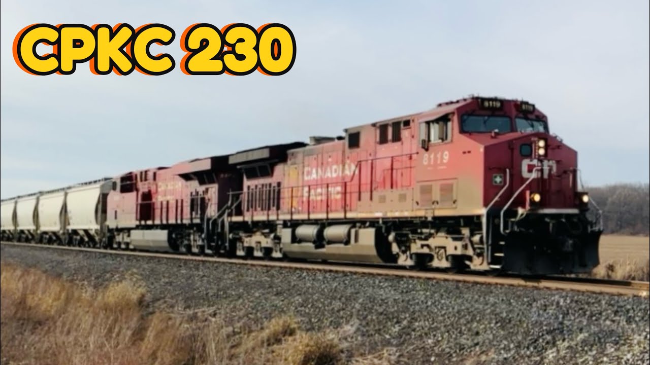 CPKC 230 east at Wallace Line. 2-07-2024 - YouTube