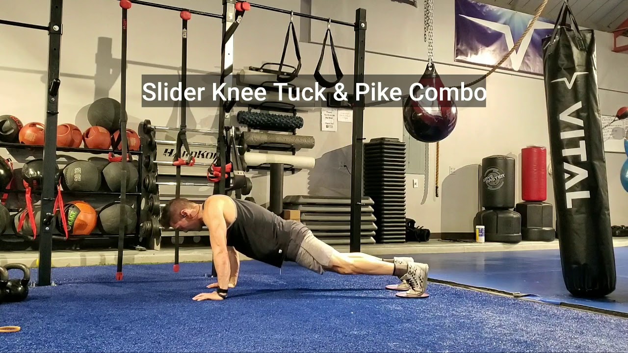 Slider Knee Tuck & Pike Combo - YouTube