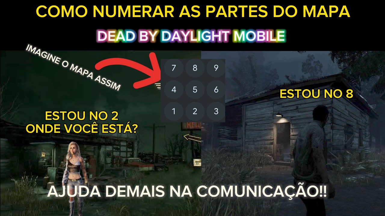ENSINANDO A NUMERAR AS ÁREAS DO MAPA ⚠️ DEAD BY DAYLIGHT MOBILE 😱😱 ...