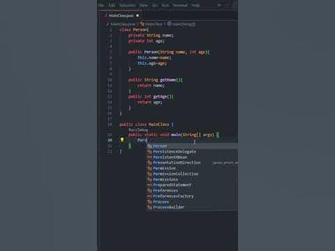 Java Program: Implementing a Person Class and Displaying Instance ...