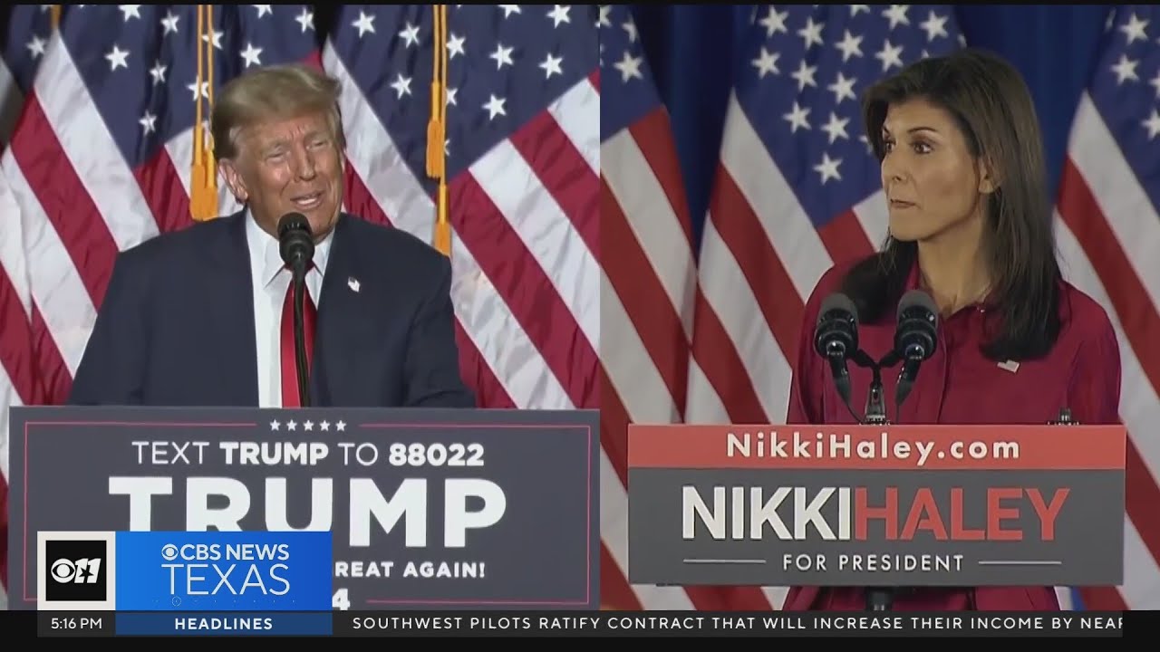Nikki Haley, Donald Trump face off in New Hampshire primary - YouTube