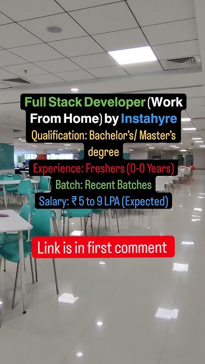 full stack developer, jobs for freshers/ remote job / work from home ...
