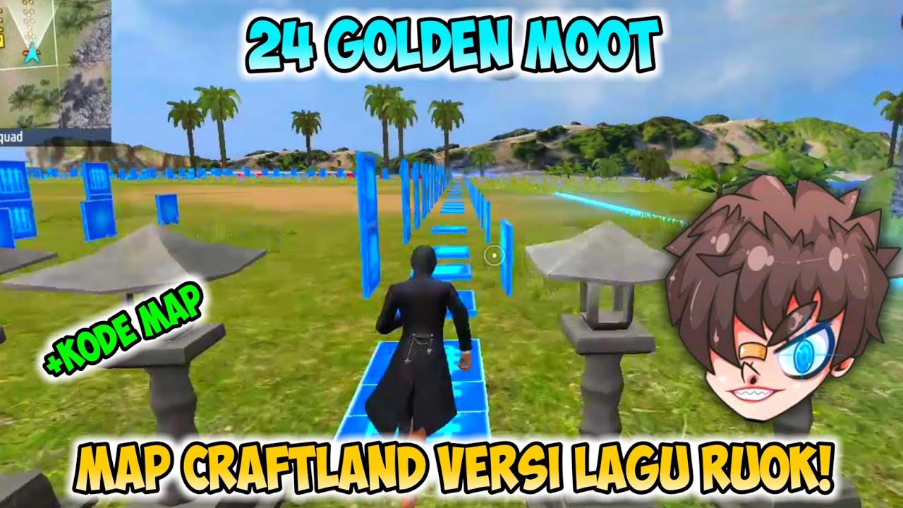MAP CRAFTLAND VERSI "24 GOLDEN MOOT" LAGU RUOK FF | KODE ADA DI PIN ...