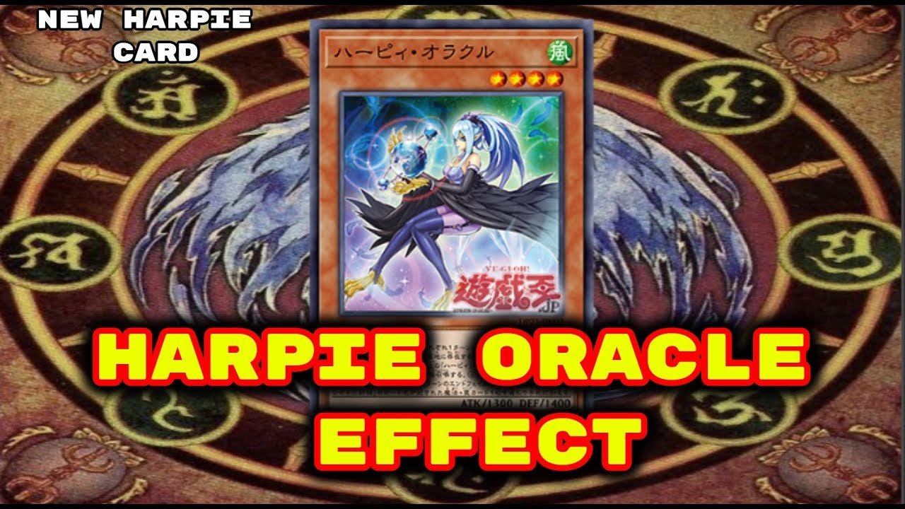 Yugioh Harpie Oracle Tutorial Youtube 1092