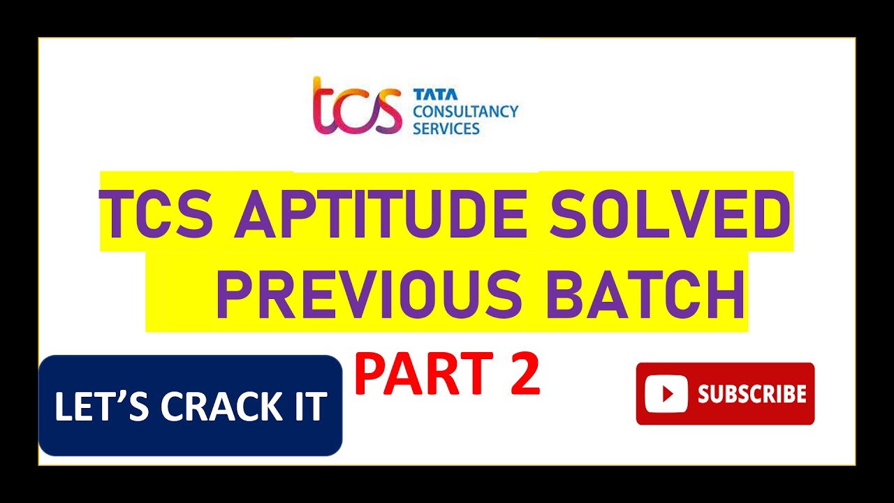 Tcs aptitude questions with solutions explanation #tcs #aptitude # ...