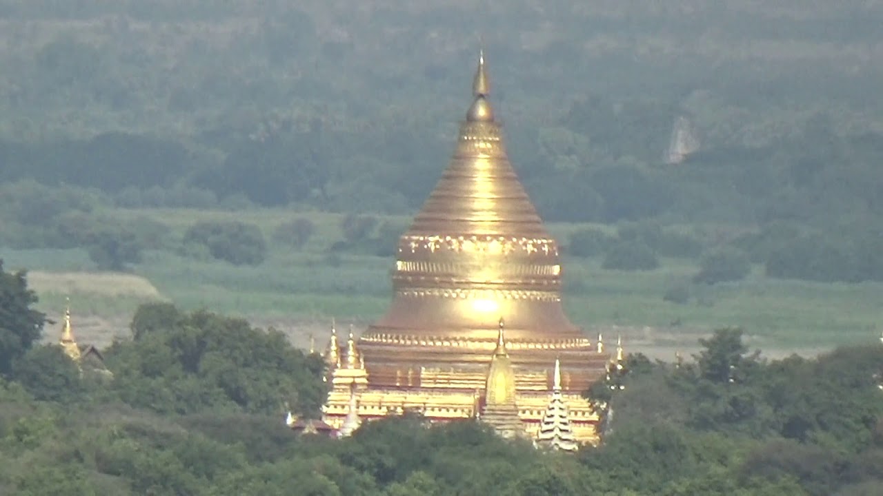 Bird-eye view of Bagan form the Viewing Tower - YouTube