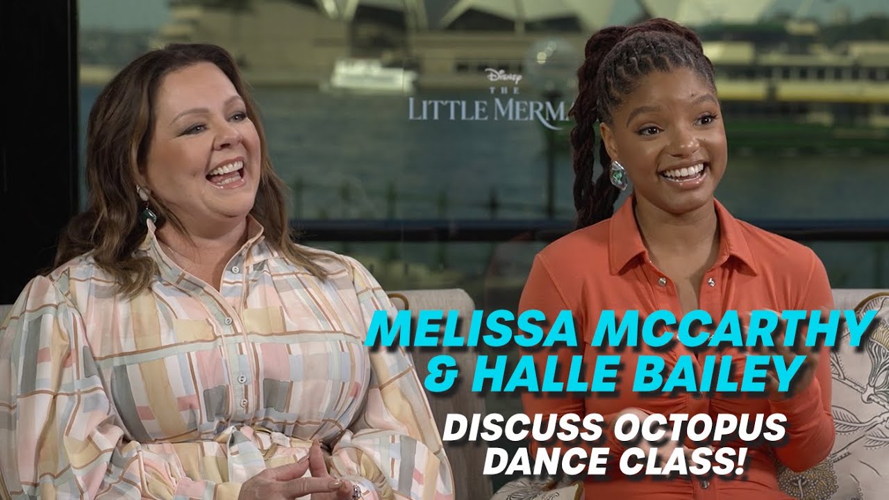 The Little Mermaid's Melissa McCarthy & Halle Bailey On Emotional ...