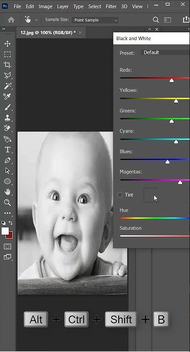 Less than a minute converting a color image to black and white image #shorts - YouTube