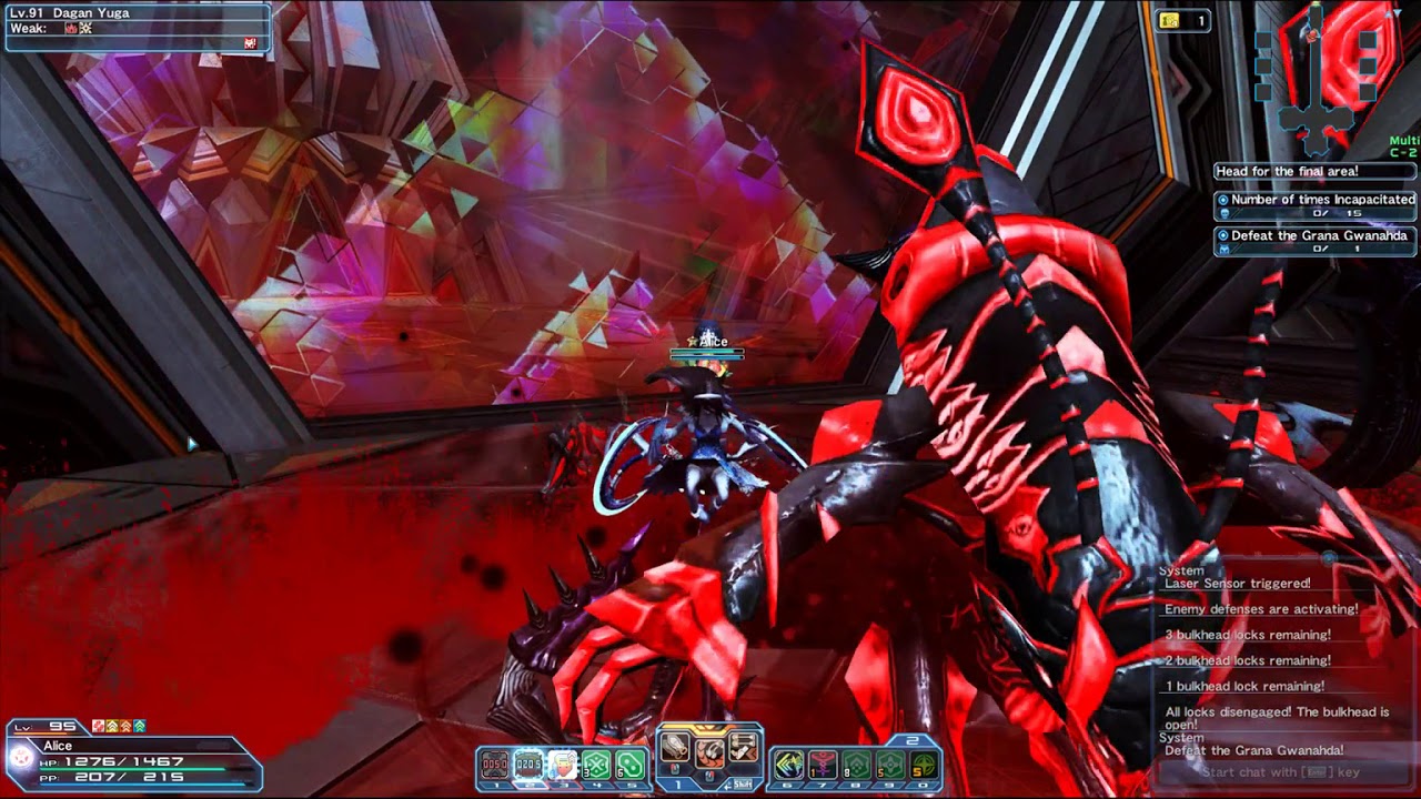 [PSO2] Hu/Et solo Ultimate : Ship inflitation [Wired lance] - YouTube