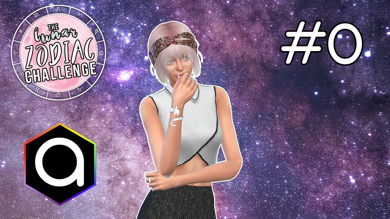Creating Luna | The Sims 4 | The Lunar Zodiac Challenge | E0 - YouTube