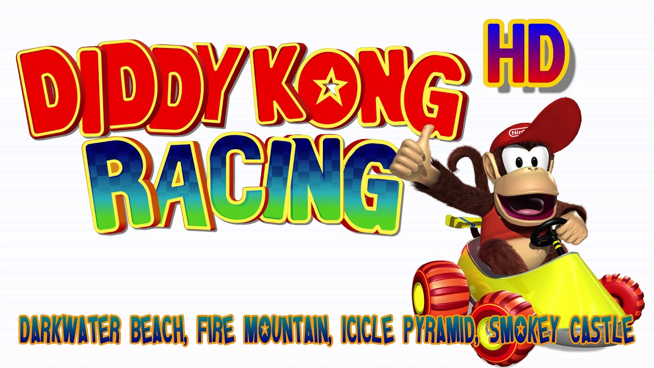 Diddy Kong Racing: Darkwater Beach, Fire Mountain, Icicle Pyramid ...
