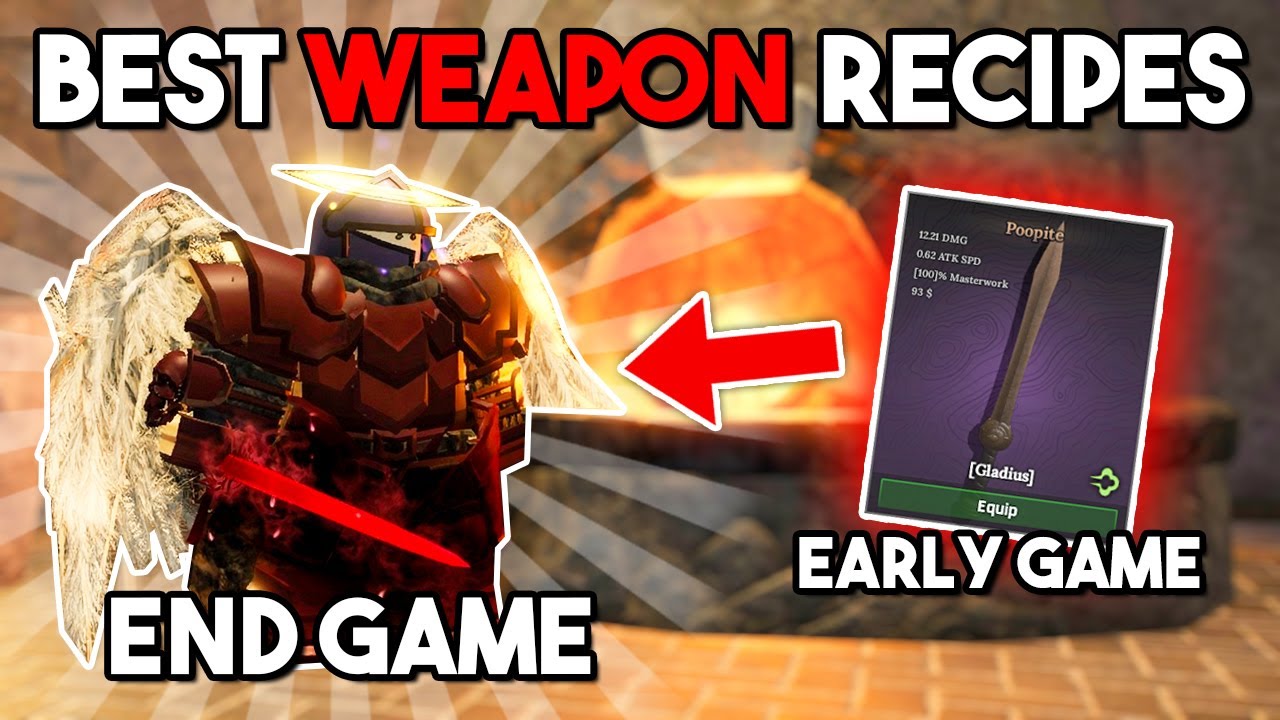 The ULTIMATE Weapon Progression Guide & Recipes In The Forge Roblox! (Early, Mid & Late Game ...