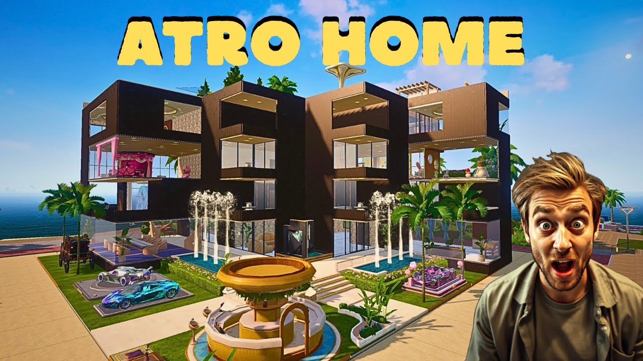 pubg home - atro Legendary House | Cinema + Pool + Gaming Setup! - YouTube