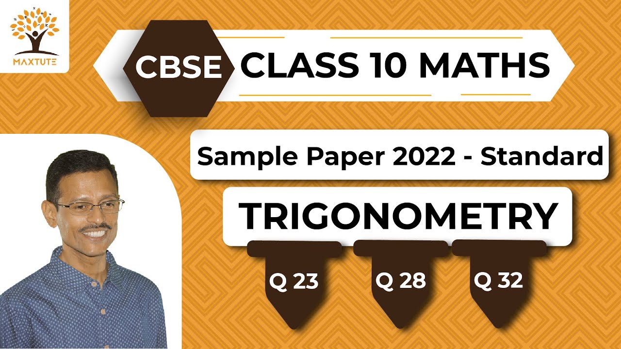 Trigonometry MCQs with answers | CBSE Class 10 Sample Paper Standard ...