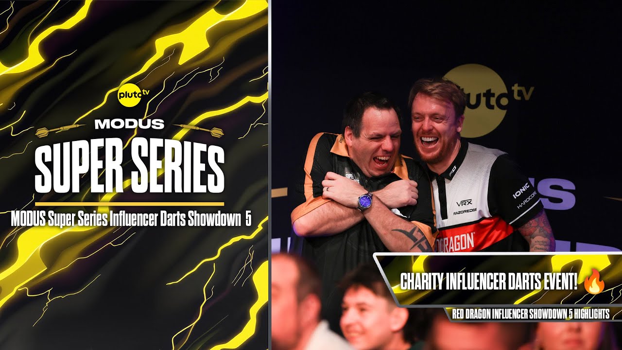 CHARITY INFLUENCER DARTS! 🔥 | Red Dragon MODUS Super Series Influencer ...