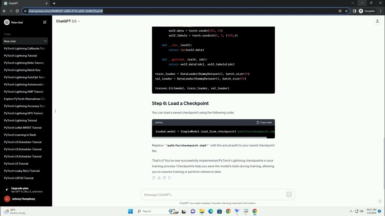 pytorch lightning checkpoint - YouTube