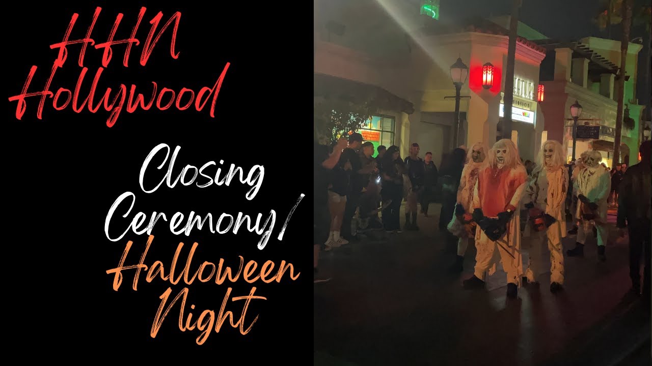 HHN Hollywood 2023 - Closing Ceremony / Halloween Night - YouTube