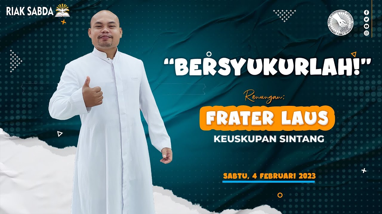 Renungan Riak Sabda || Sabtu, 4 Februari 2023 || Frater Laus - YouTube