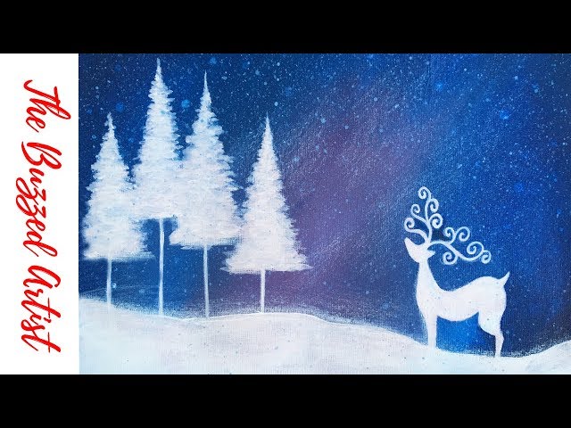 Reindeer Painting With A Twist First Flight.