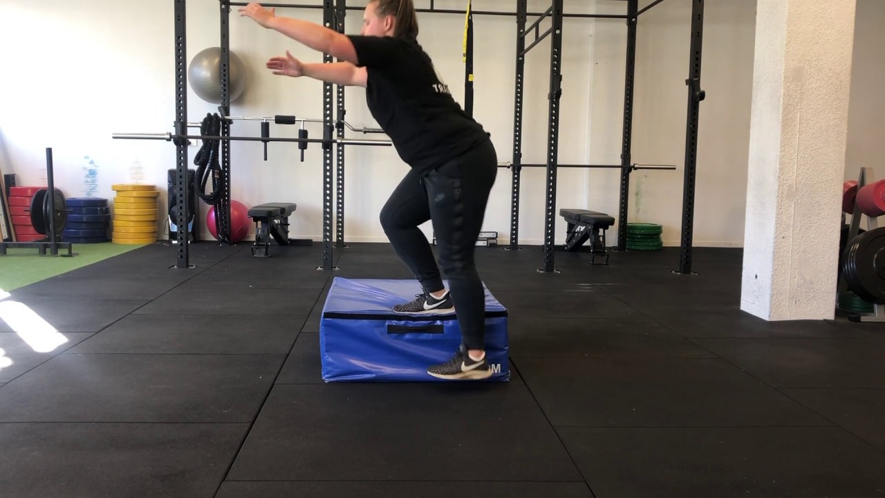 Single Leg Squat Off Box - YouTube