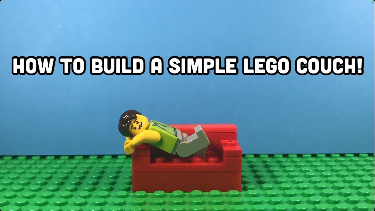 How to Build a Simple LEGO Couch! - YouTube