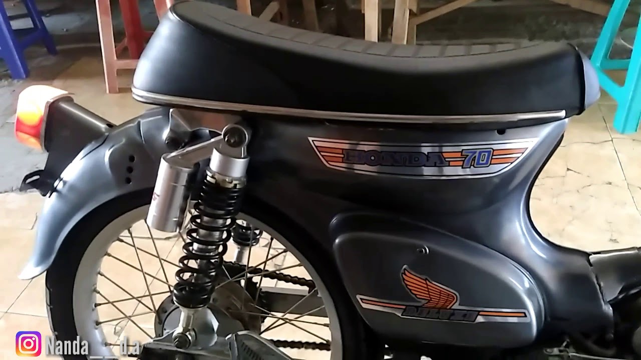 REVIEW! honda C70 basik kharisma udah di bore up - YouTube
