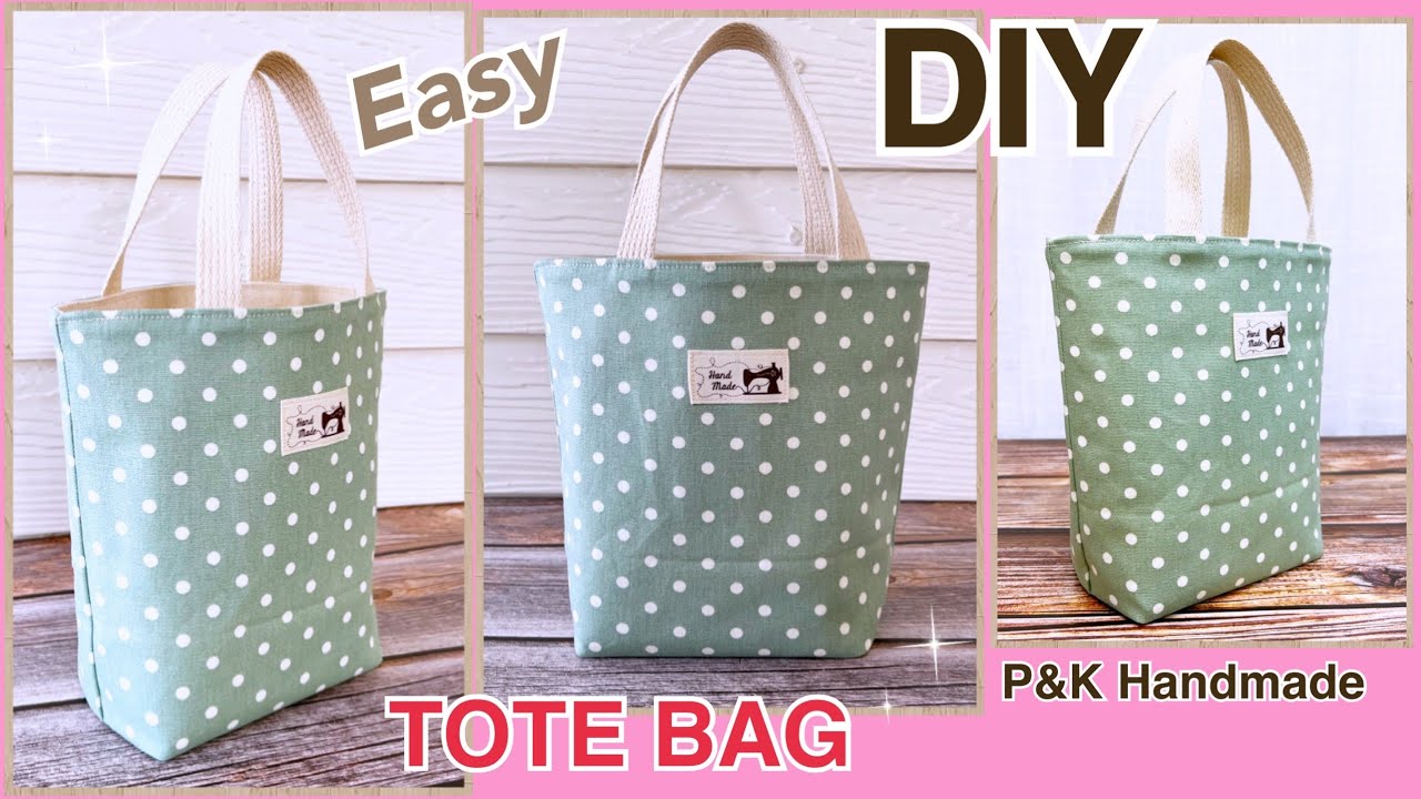Easy Diy Simple Tote Bag Sewing Tutorial | How to Make Cute Tote Bag ...