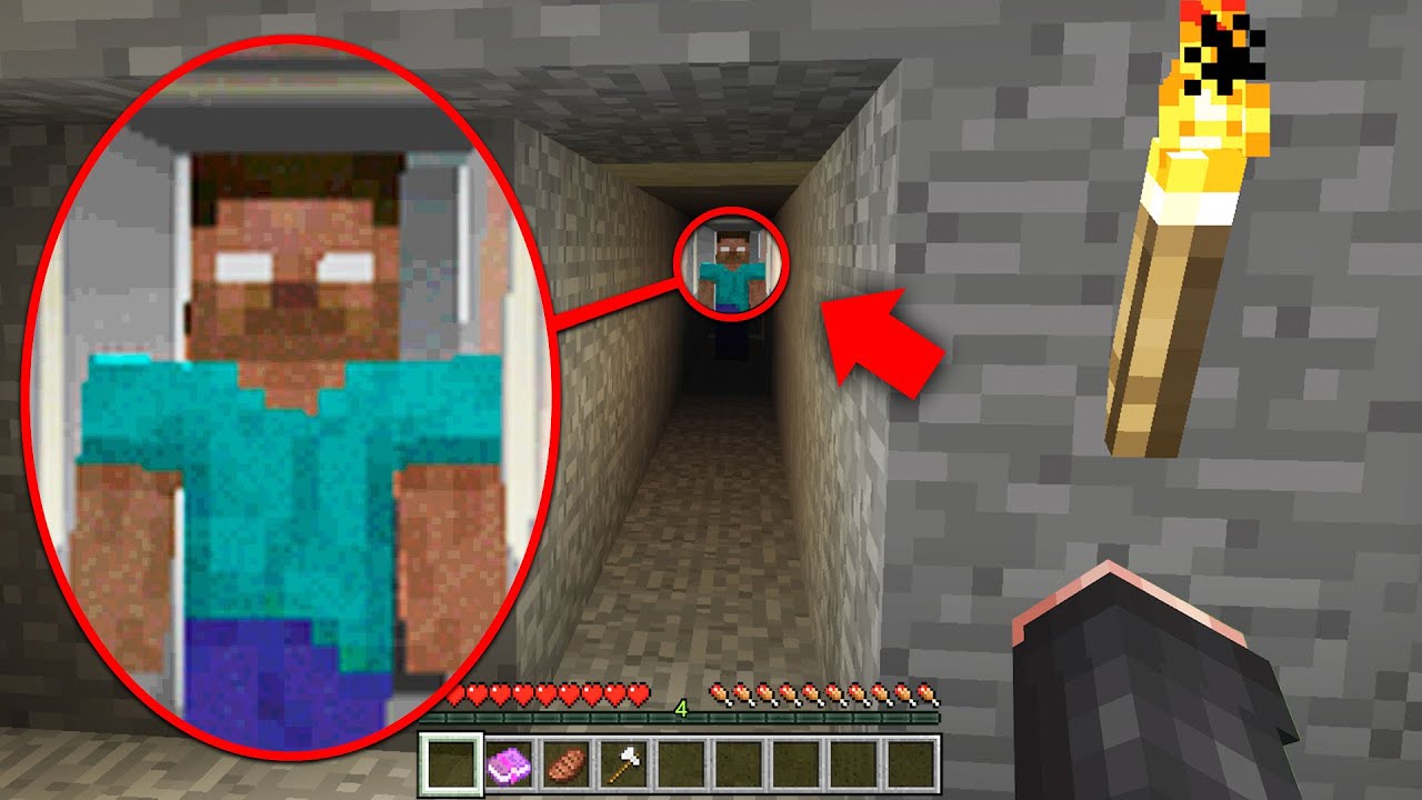 herobrine is following me in minecraft... (help) - YouTube