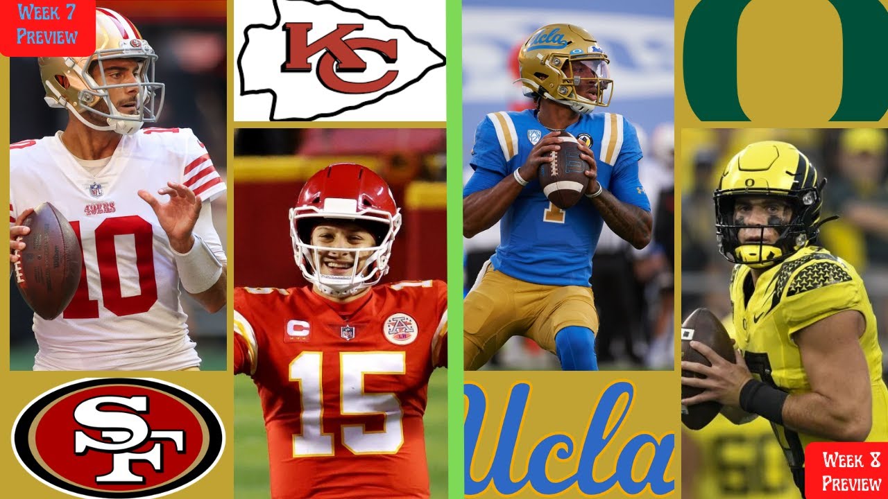 CFB Week 8 and NFL Week 7 Previews - YouTube